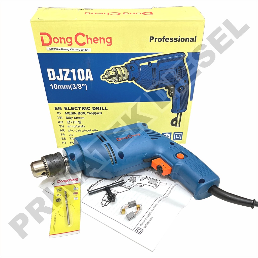 Jual Mesin Bor Beton Tembok 10 mm DJZ10A DONGCHENG / Impact Drill Mesin Bor Listrik Bor Tembok ...