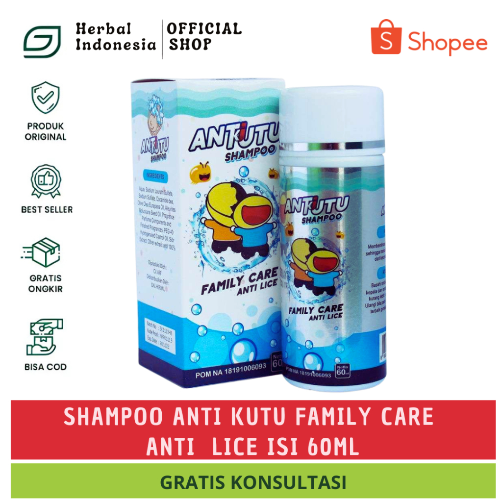 Jual Shampoo Anti Kutu Family Care Anti Lice Isi 60ml | Sampo AntiKutu ...