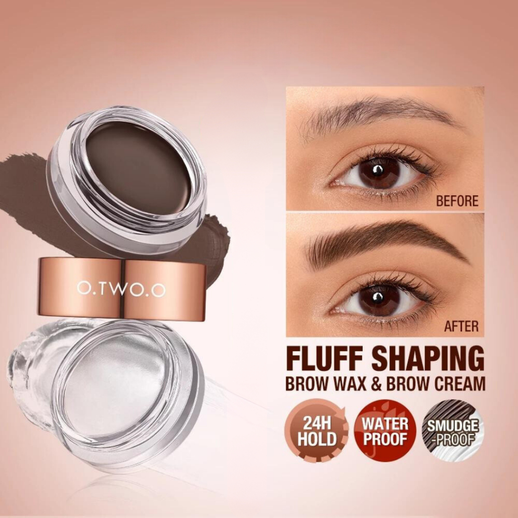Jual O.TWO.O Fluff Shaping Brow Cream 2 In 1 With Brush / Eyebrow & Bow ...