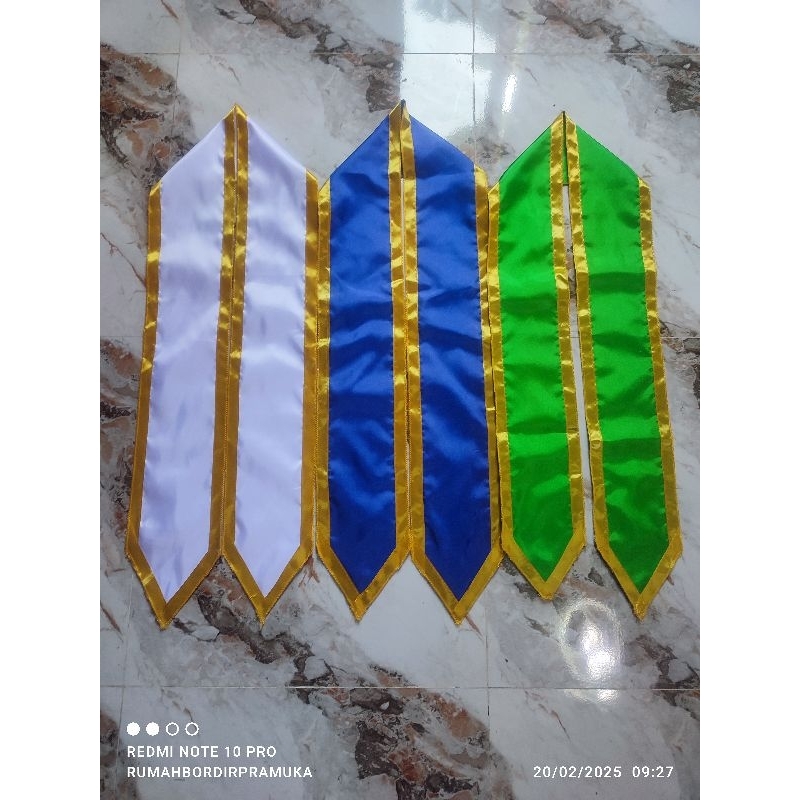 Jual SELENDANG WISUDA POLOS SELENDANG WISUDA KAIN DOBEL SELENDANG ...