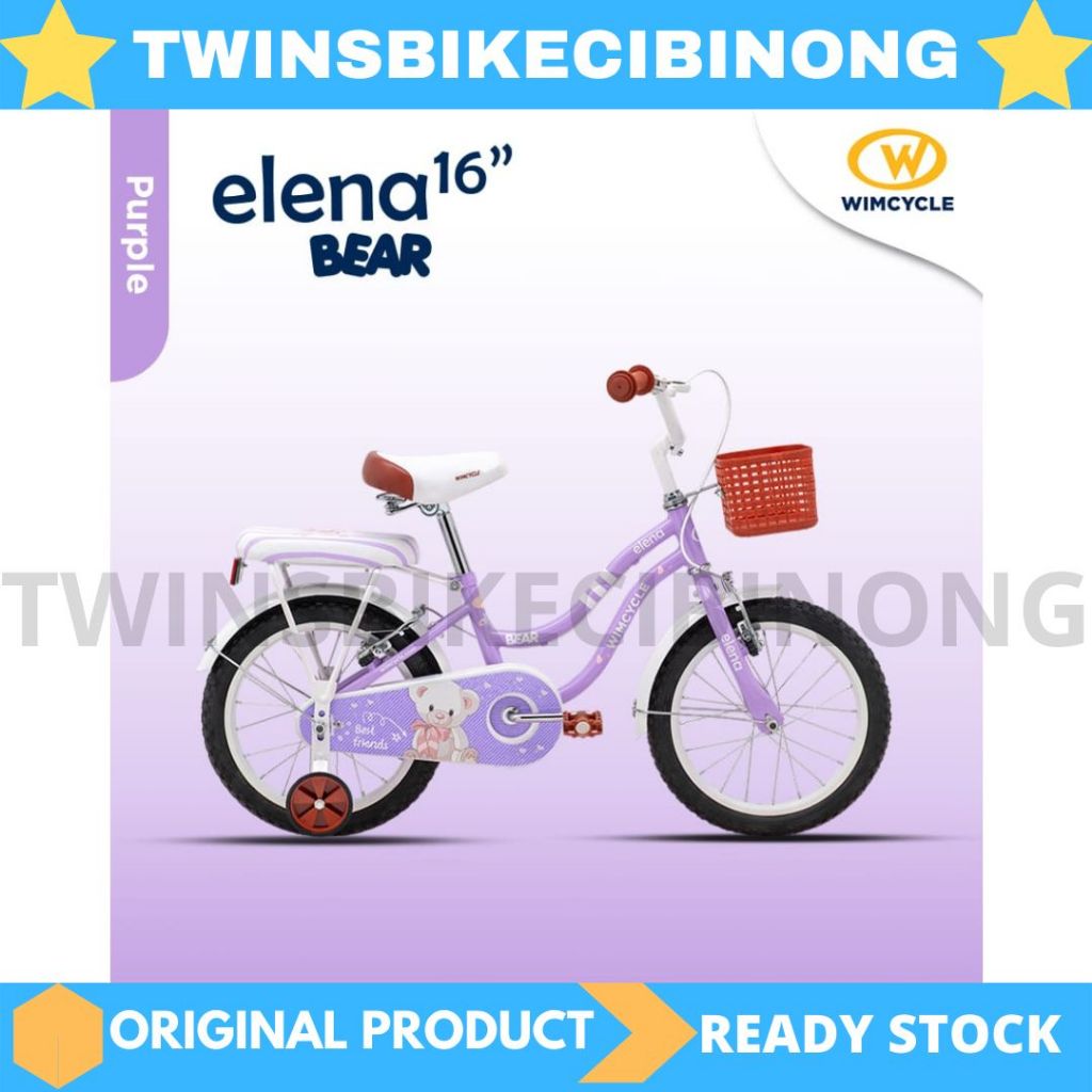 Jual Sepeda Anak 16 Mini Wimcycle Elena BEAR | Shopee Indonesia