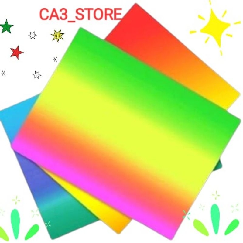 Jual kertas gradasi asturo pelangi gradasi kertas kerajinan | Shopee ...