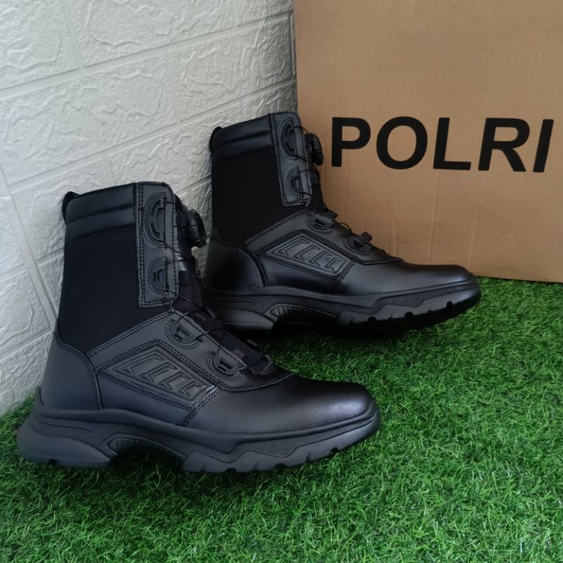 Jual Sepatu PDL Hitam Putar Jatah Brimob / Sepatu PDL Hitam Jatah ...