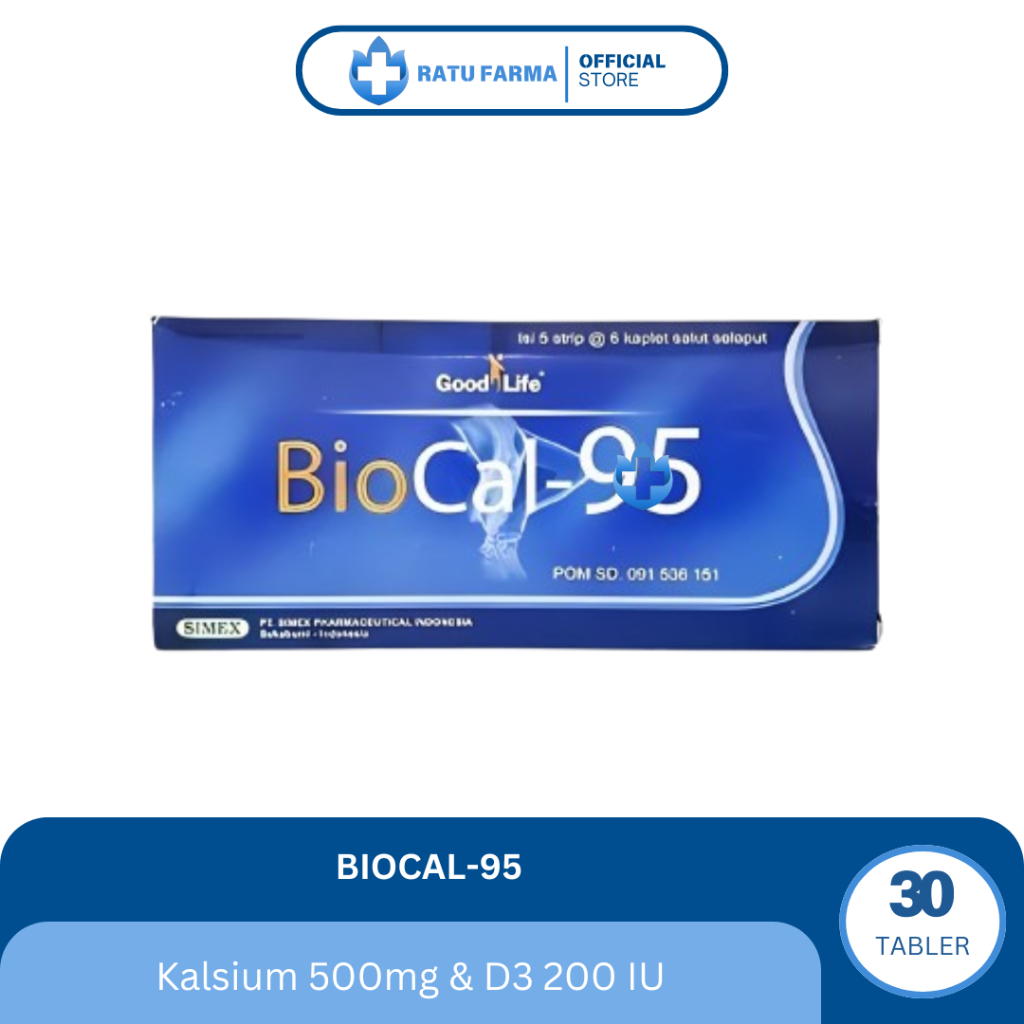 Jual Biocal-95 1 Box | 5 Strip | 1 Strip 6 Tablet - Calcium Ibu Hamil ...
