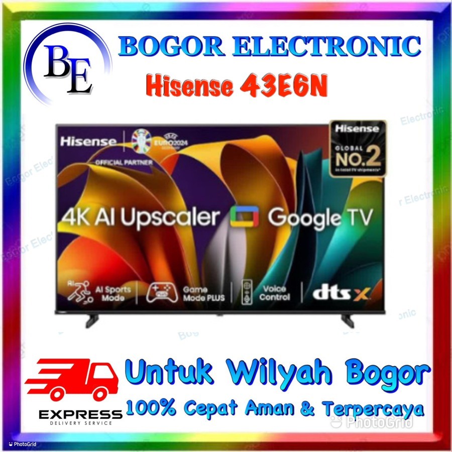 Jual HISENSE led Android tv 43 inch | 43e6N | E6N | Google tv | UHD 4k ...