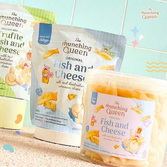 Jual Munching Queen Fish and Cheese Snack / Jajanan Sehat No MSG ...