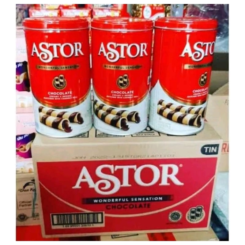 Jual Astor choco kaleng 330grm besar Astor Doble Choco roll | Shopee ...