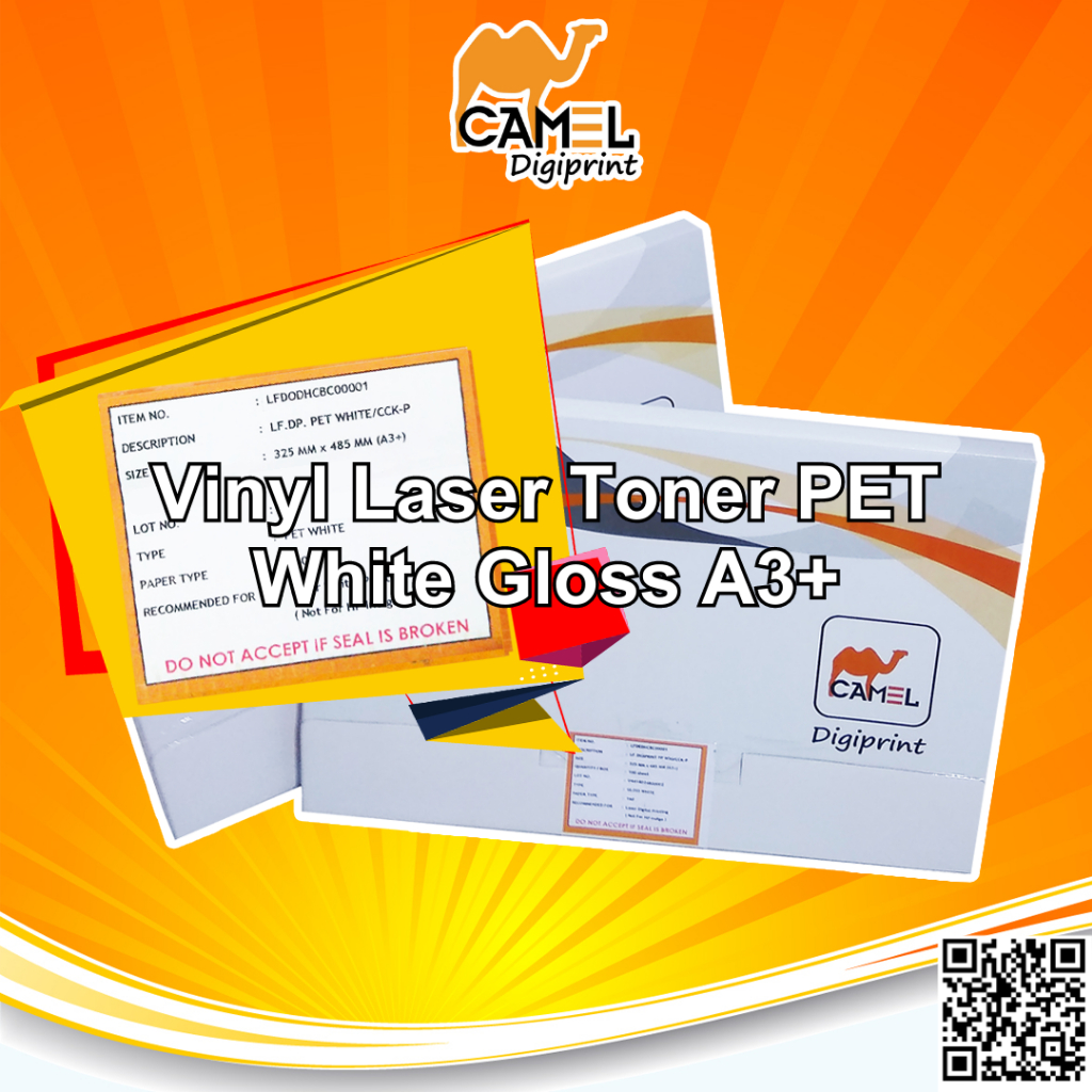 Jual Camel Sticker Vinyl White Gloss Matte Transparan PP PET Digital ...