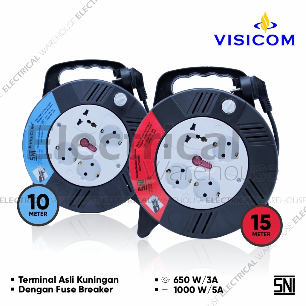 Jual Kabel Roll Visicom 15 Meter 4 lubang oversteker Switch SNI ...
