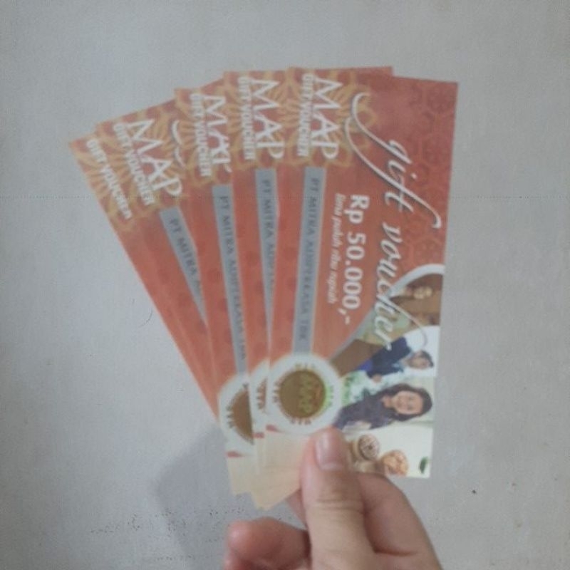 Jual Voucher MAP Pecahan 50K 5 Lembar | Shopee Indonesia