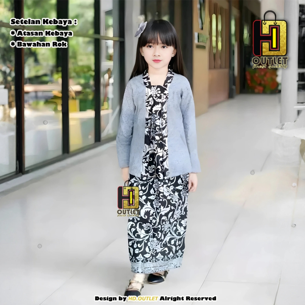 Jual (cod) SETELAN KEBAYA ANAK PEREMPUAN PR4D4 MODERN SET KEBAYA anak KEBAYA KIDS kebaya kid ...