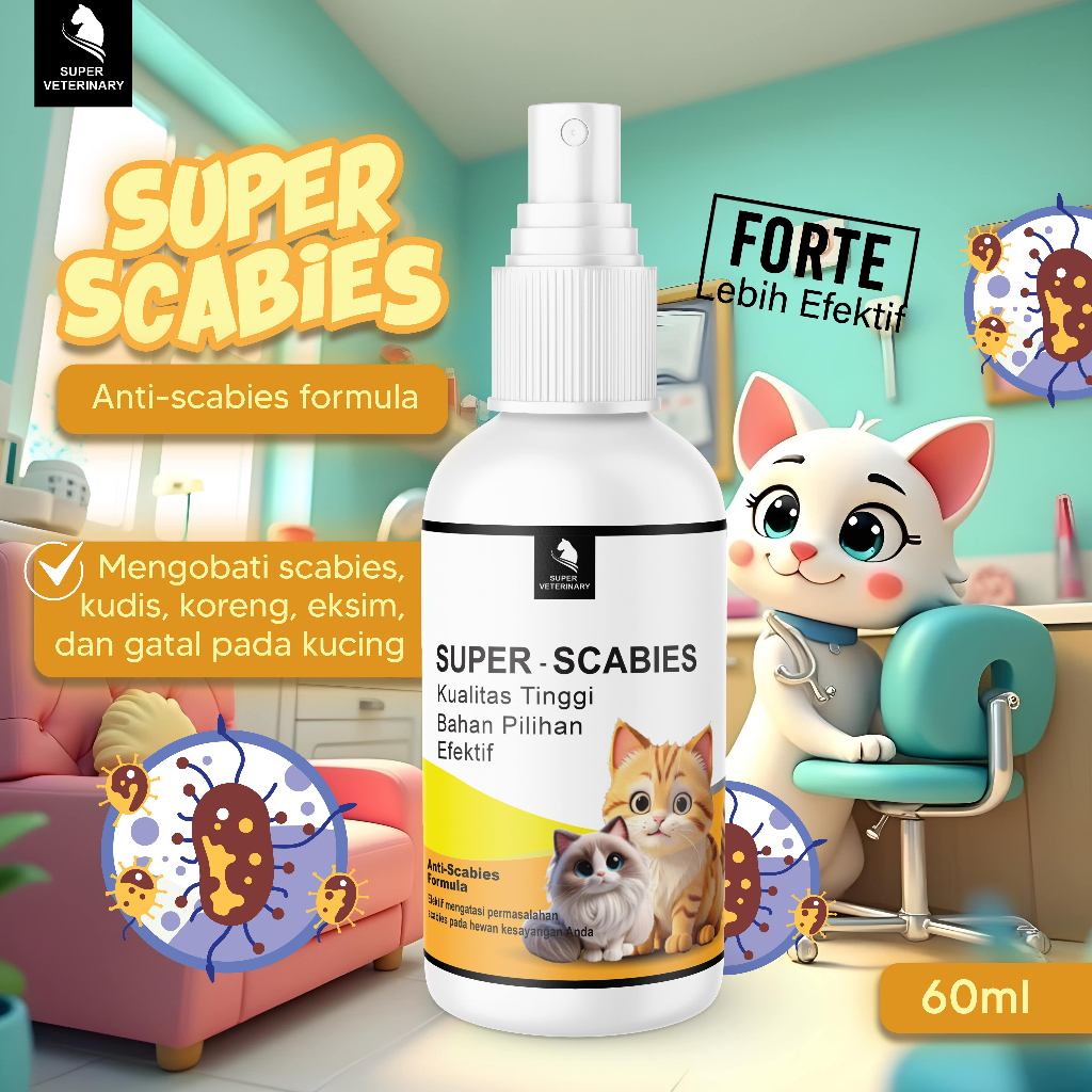 Jual Super Scabies - Obat Scabies Kucing 60ml - Obat Scabies Kelinci ...