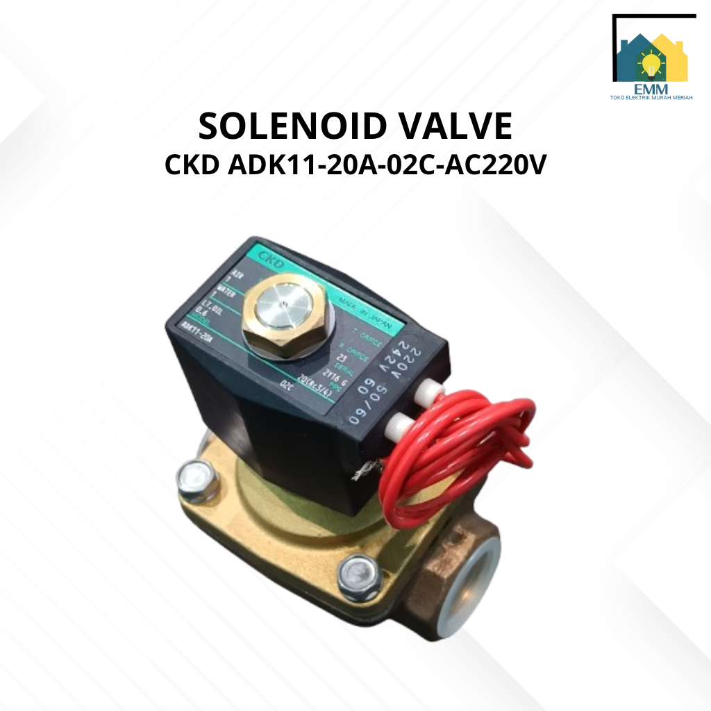 Jual Selonoid Valve CKD ADK11-20A-02C-AC220V Made In Japan | Shopee ...