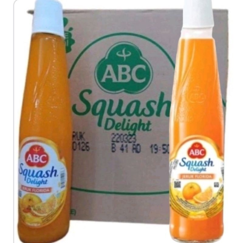 Jual sirup abc squash delight jeruk florida 450 ml 1 dus isi 12 botol ...