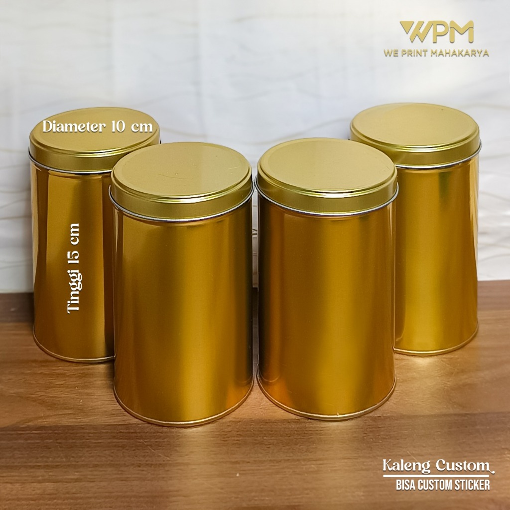Jual KALENG WADAH GOLD / KALENG COOKIES / KALENG GOLD / SUDAH INCLUDE ...