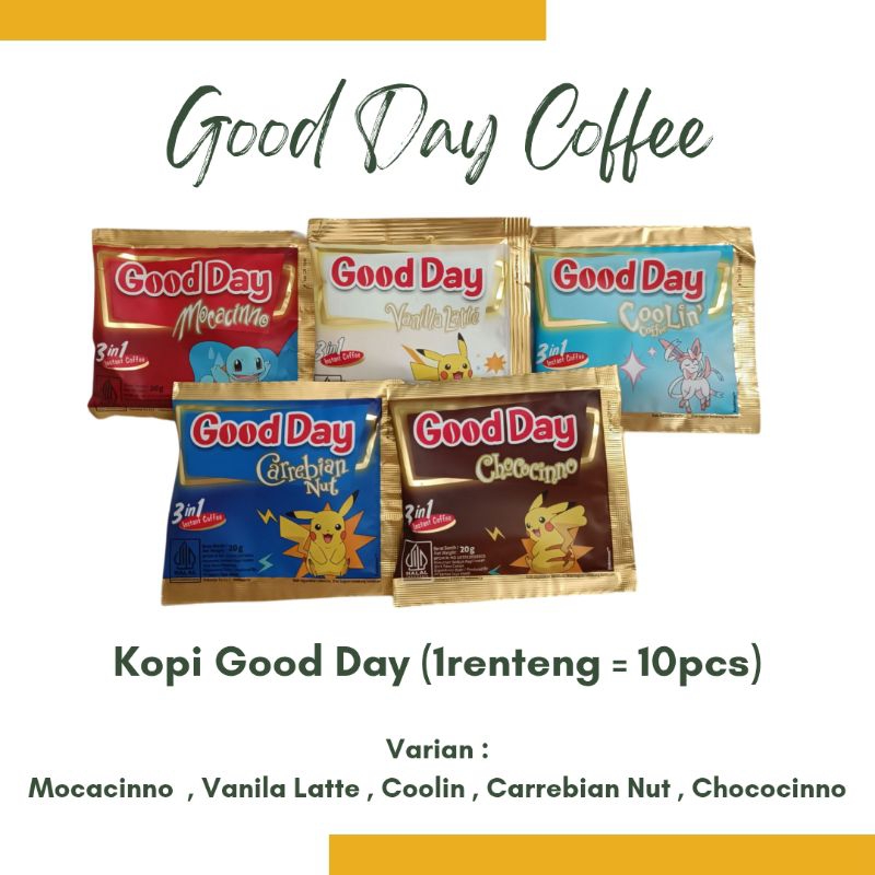 Jual Good Day All Varian (1renteng 10pcs) | Shopee Indonesia