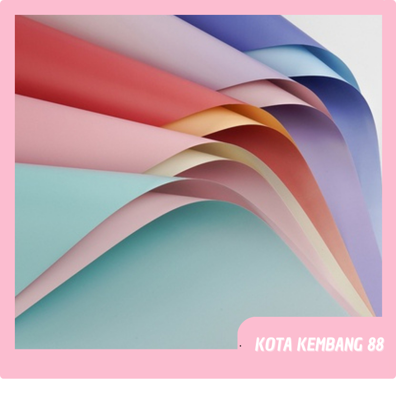 Jual Kertas Buket Bunga Gradasi Rainbow Waterproof Flower Wrapping ...