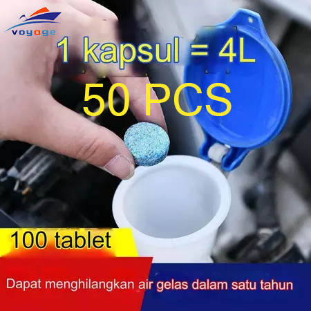 Jual 50PCS Tablet Sabun Pembersih Kaca / Sabun Wiper Pembersih Kaca ...