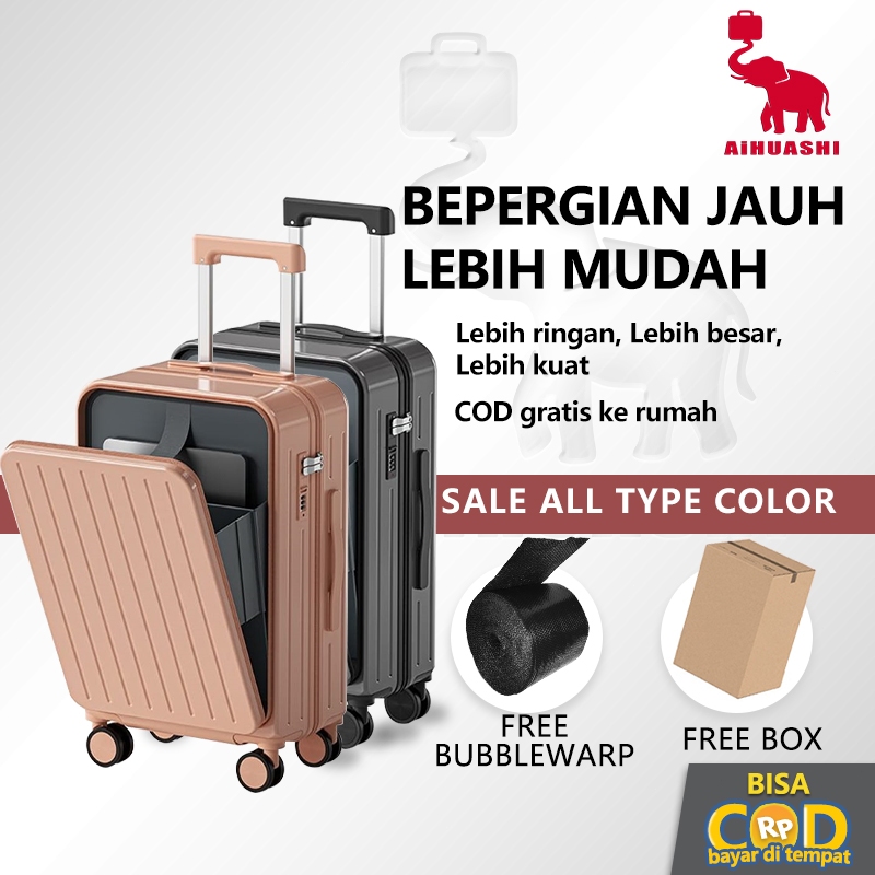 Jual AIHUASHI Koper A305 Kabin & Bagasi Stand Cup Holder Dan Charger ...