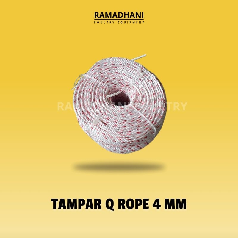 Jual Tali Tampar Q Rope 4 mm Tali Tempat Pakan Nipple Nipel Tempat ...