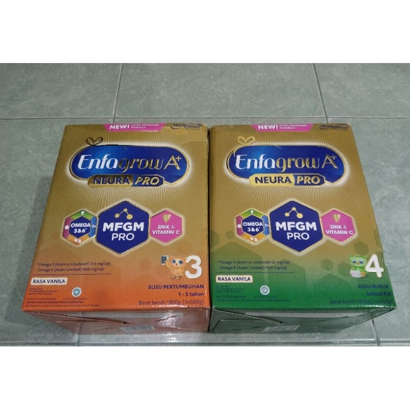 Jual enfagrow A+ neura pro MFGM PRO 3 susu bubuk enfagrow A+ 4 1800g (3X600g) | Shopee Indonesia