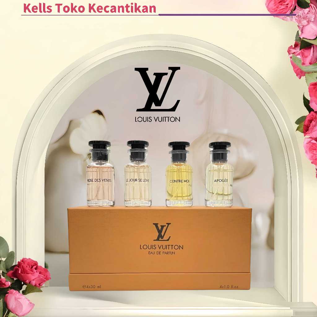 Jual [Asli ORIGINAL] LV Luis Vuitton 4Pc Gift Set Parfum Perfume 30ml ...
