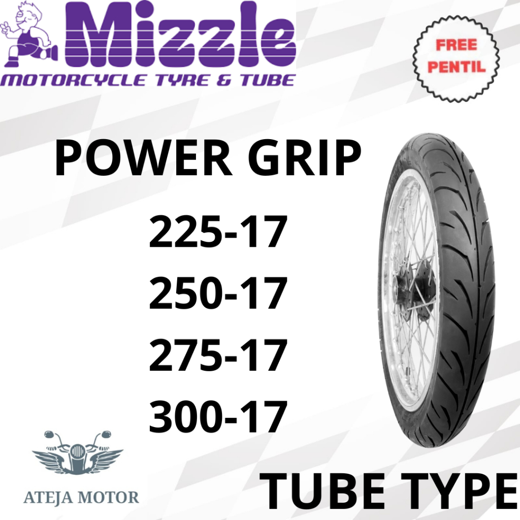 Jual Ban Ring 17 Ban Motor Mizzle Power Grip 225-17 250-17 275-17 ...