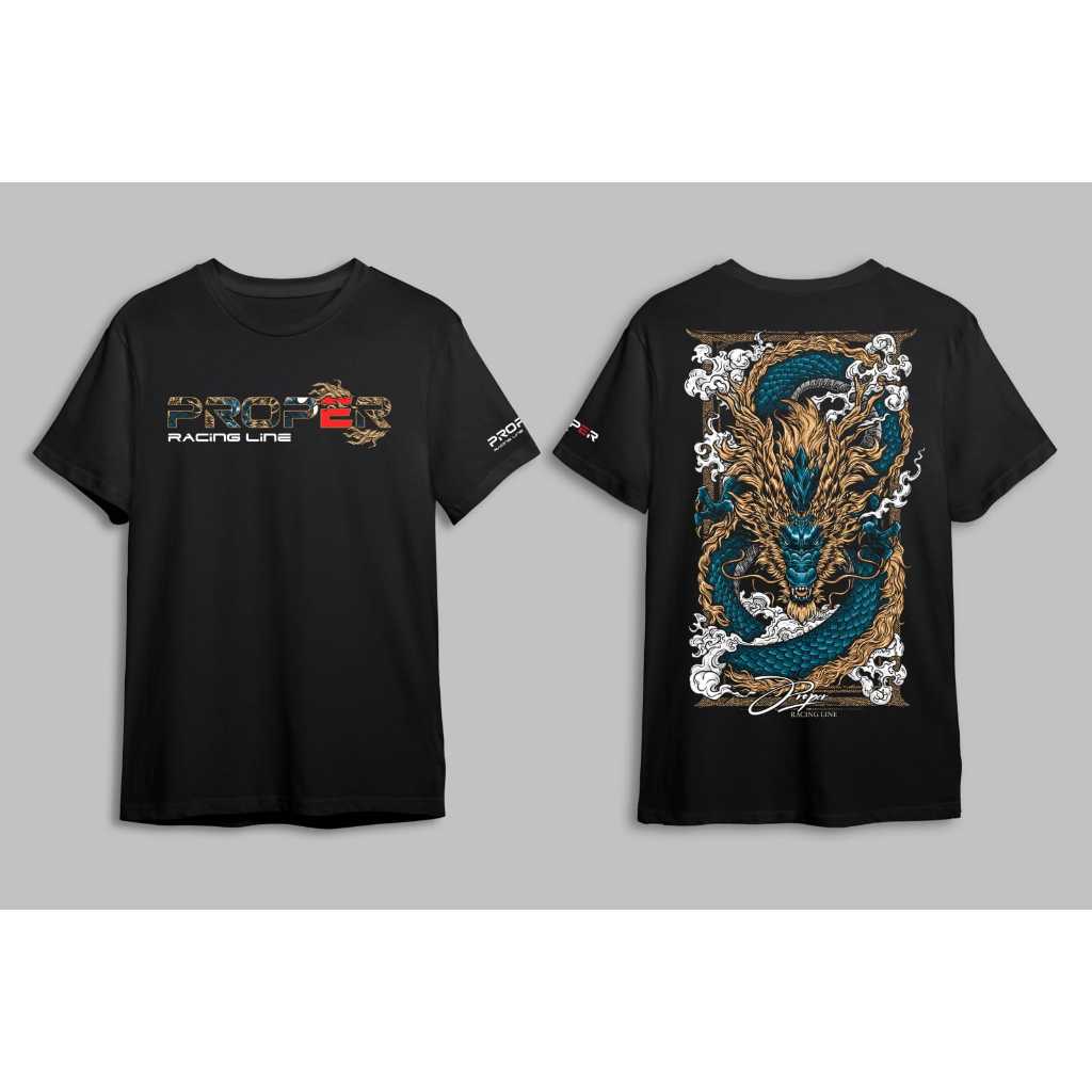 Jual PROPER RACING LINE BAJU KAOS T-SHIRT COTTON COMBED 24S 12 DESAIN ...