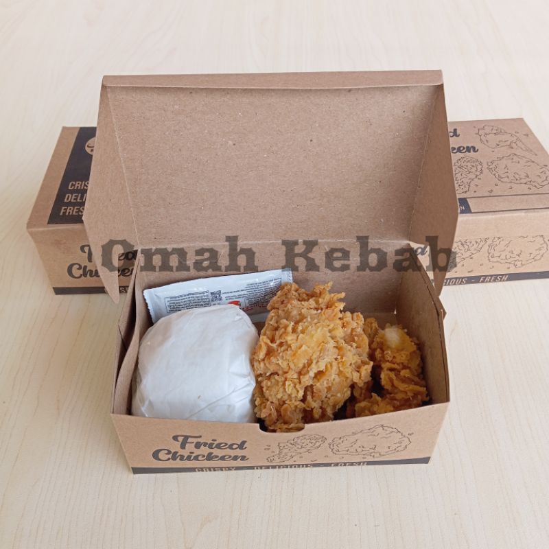 Jual Box fried chiken / Bungkus fried chiken / Kemasan fried chiken ...