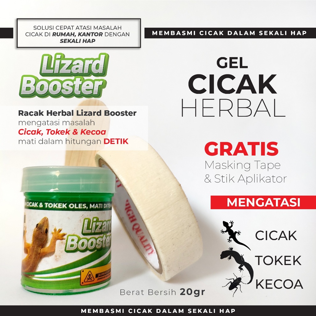 Jual Racun Cicak Membasmi Cicak Tokek Dan Kecoa Ampuh Dan Cepat ...
