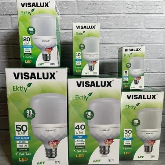 Jual LED TBULB Putih VISALUX EKTIV BOLA LAMPU 5W / 10W / 15W / 20W ...
