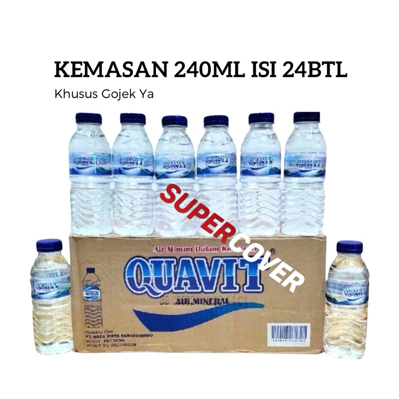 Jual Air Minum Dalam Kemasan Merk Quavit bukan Aqua kemasan botol kecil ...