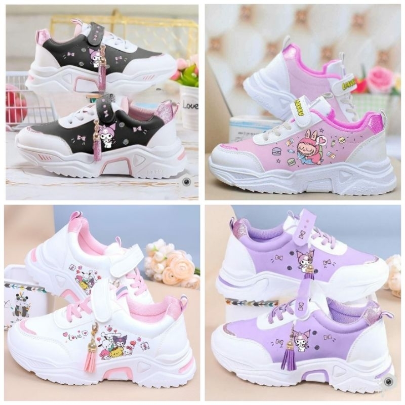 Jual Sepatu Sneaker Anak Perempuan Karakter Kuromi Labubu / Sepatu ...