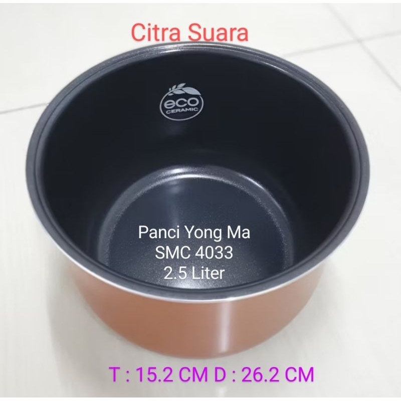 Jual Panci / Inner Pot Magic Com Yong Ma SMC 4033 Kapasitas 2.5 Liter ...
