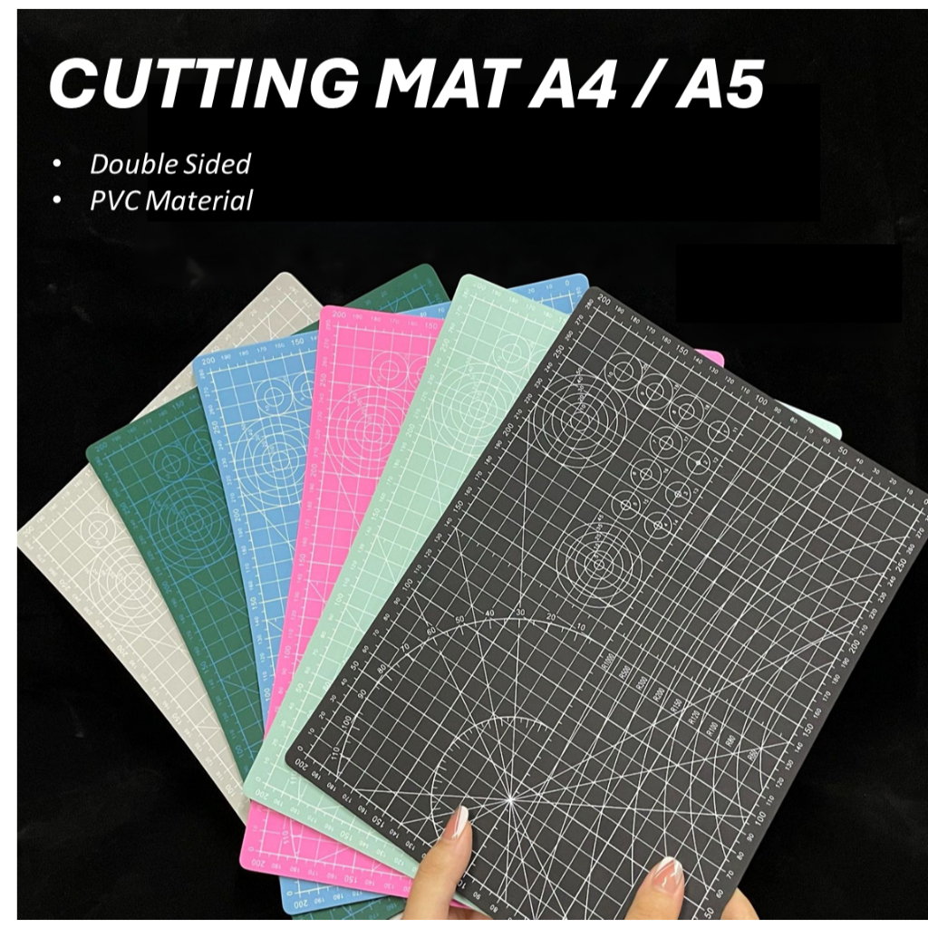 Jual PVC Cutting Mat Ekonomis A4 / A5 Cutting Mat Alas Potong Double Sided | Shopee Indonesia
