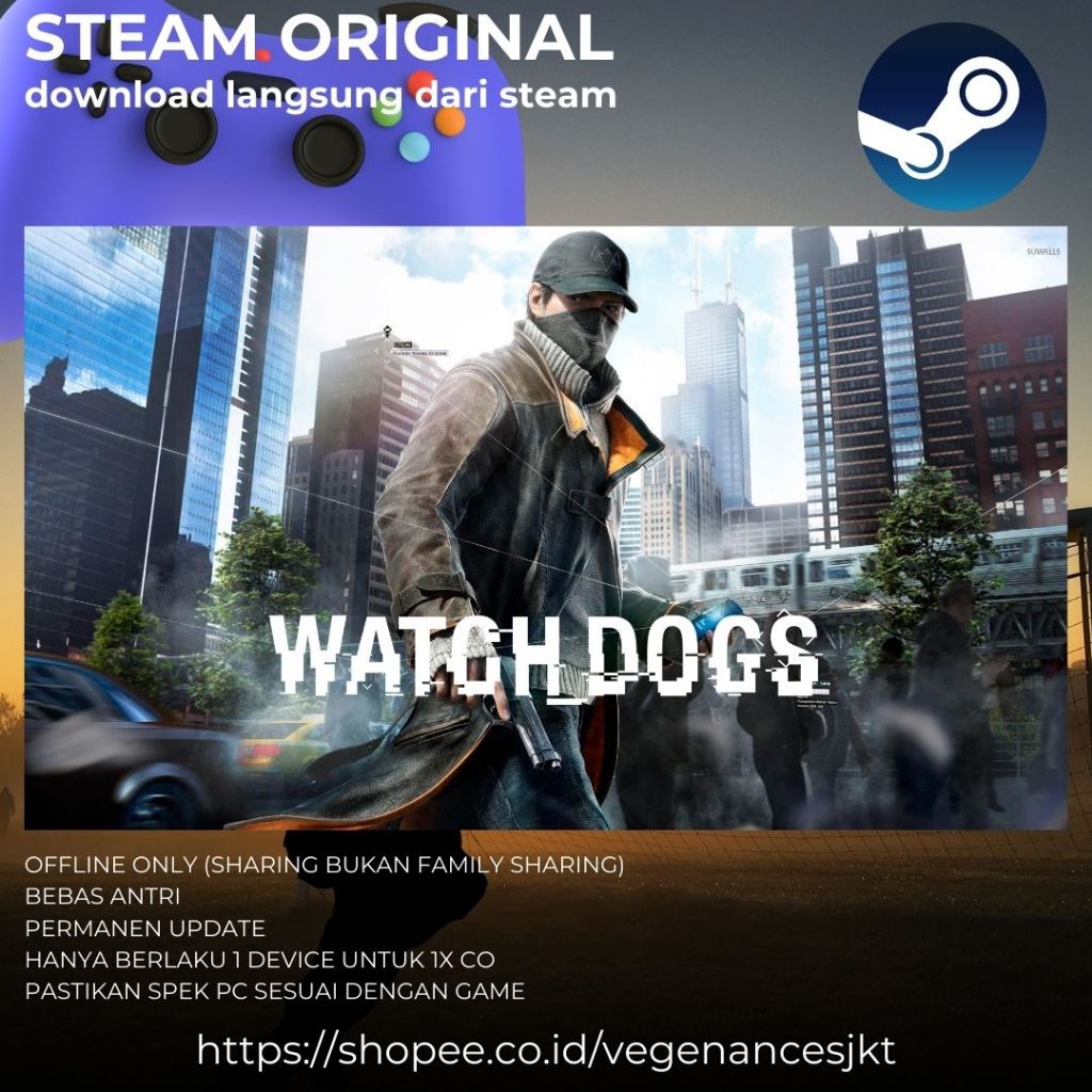 Jual Watch Dogs 1 PC Game Latest Update Offline | Shopee Indonesia