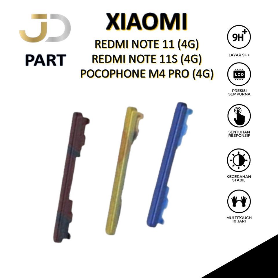 Jual TOMBOL LUAR KEYPAD VOLUME XIAOMI REDMI NOTE 11 ( 4G ) / NOTE 11S ( 4G ) / POCO M4 PRO ( 4G ...