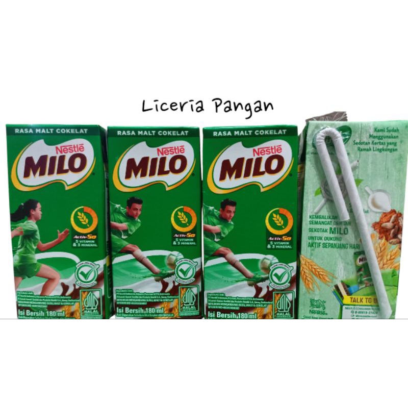 Jual Susu Milo UHT Coklat ACTIVE GO 180ml | Shopee Indonesia