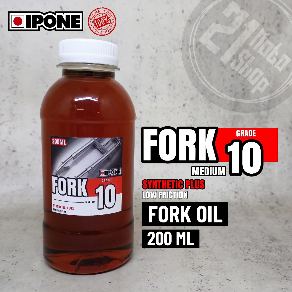 Jual Oli Shock IPONE Fork Oil Grade 10 Medium Ipone Fork oil 10 200 ML | Shopee Indonesia