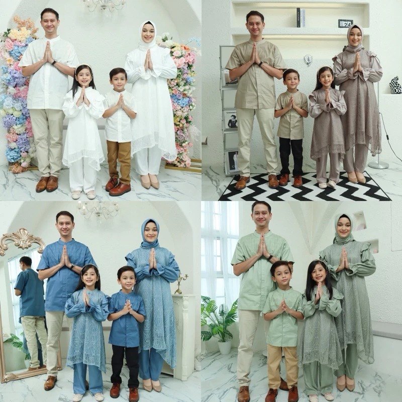 Jual CIAKIDZ BERBINAR RAYA Series Family Set Baju Lebaran Couple Anak ...