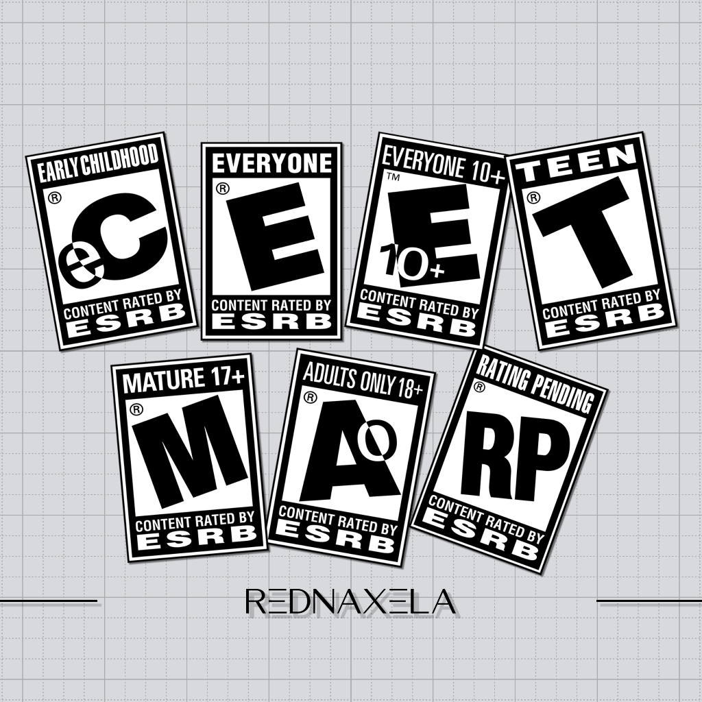 Jual Sticker Vinyl Entertainment Content Rating Waterproof Laptop ...