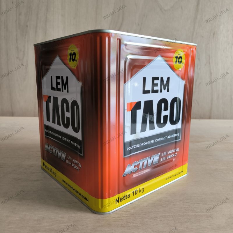Jual Lem Kuning TACO Active Blek 10 kg - Triplek Multiplek Kayu HPL PVC Sheet MDF Vinyl Lantai ...