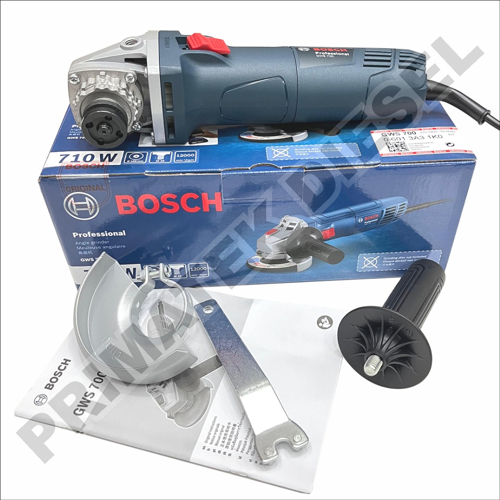 Jual Mesin Gerinda Tangan Listrik 710W 4" GWS 700 BOSCH / Angle Grinder ...