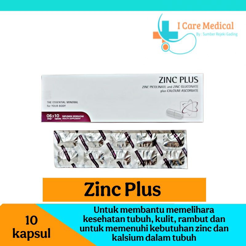 Jual Zinc Plus 10 Kapsul by Erha - Suplemen Kesehatan Kulit dan Rambut ...