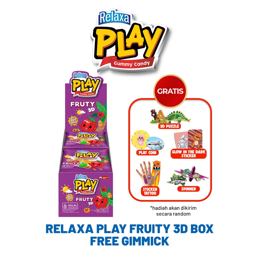 Jual Relaxa Play Fruity Box 12x12 GR | Shopee Indonesia