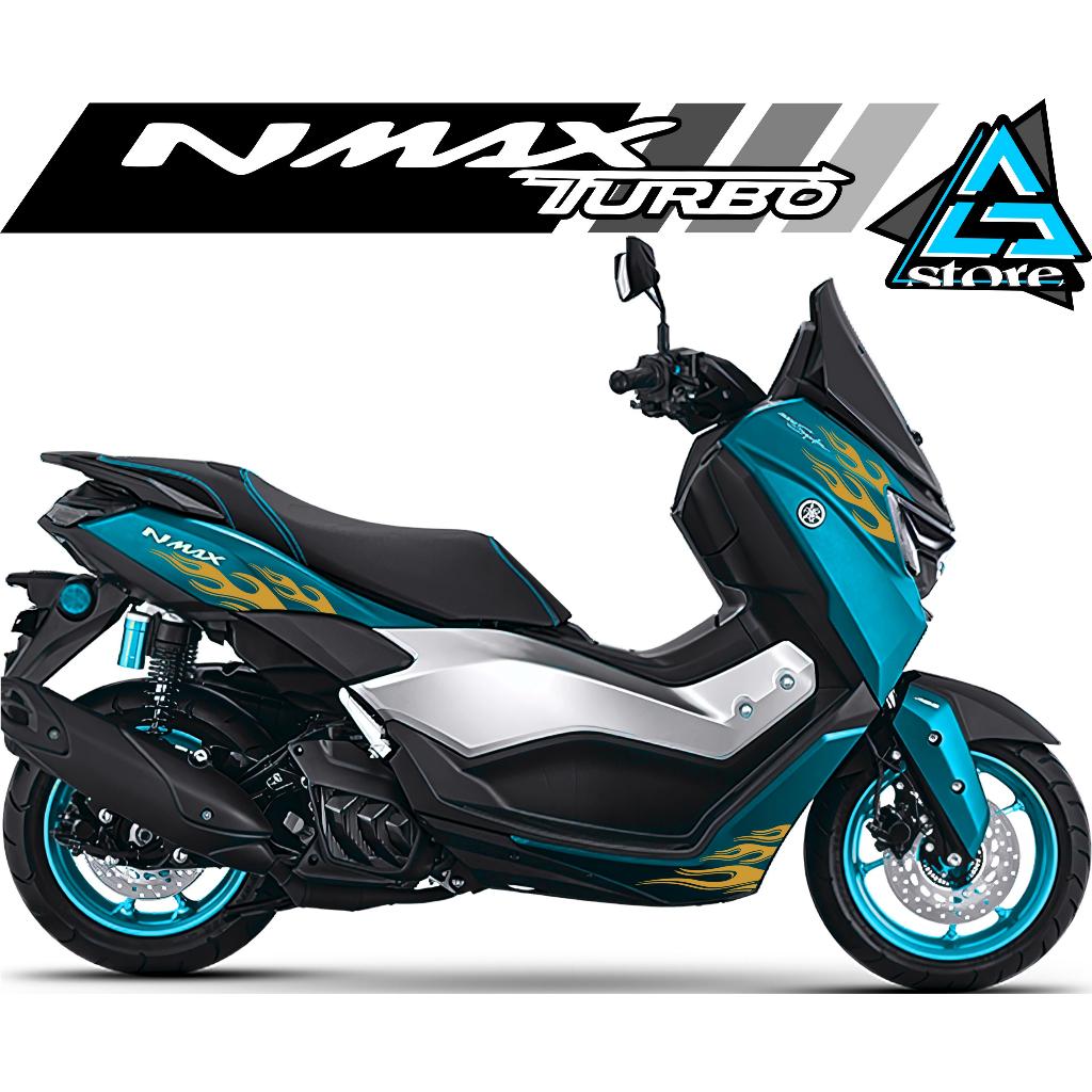 Jual STICKER CUTING MOTIF API/STIKER NMAX TURBO/NM.512/STRIPING NMAX ...
