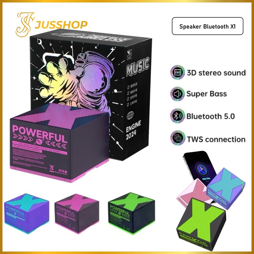 Jual Speaker Bluetooth Mini X1 Wireless Speaker Stereo 5.0 Super Bass Nirkabel Portable | Shopee ...