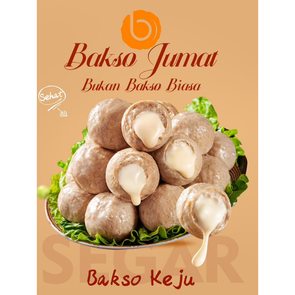 Jual Bakso Sapi Keju250g Baso Jumat Daging Sapi premium tanpa msg tanpa ...