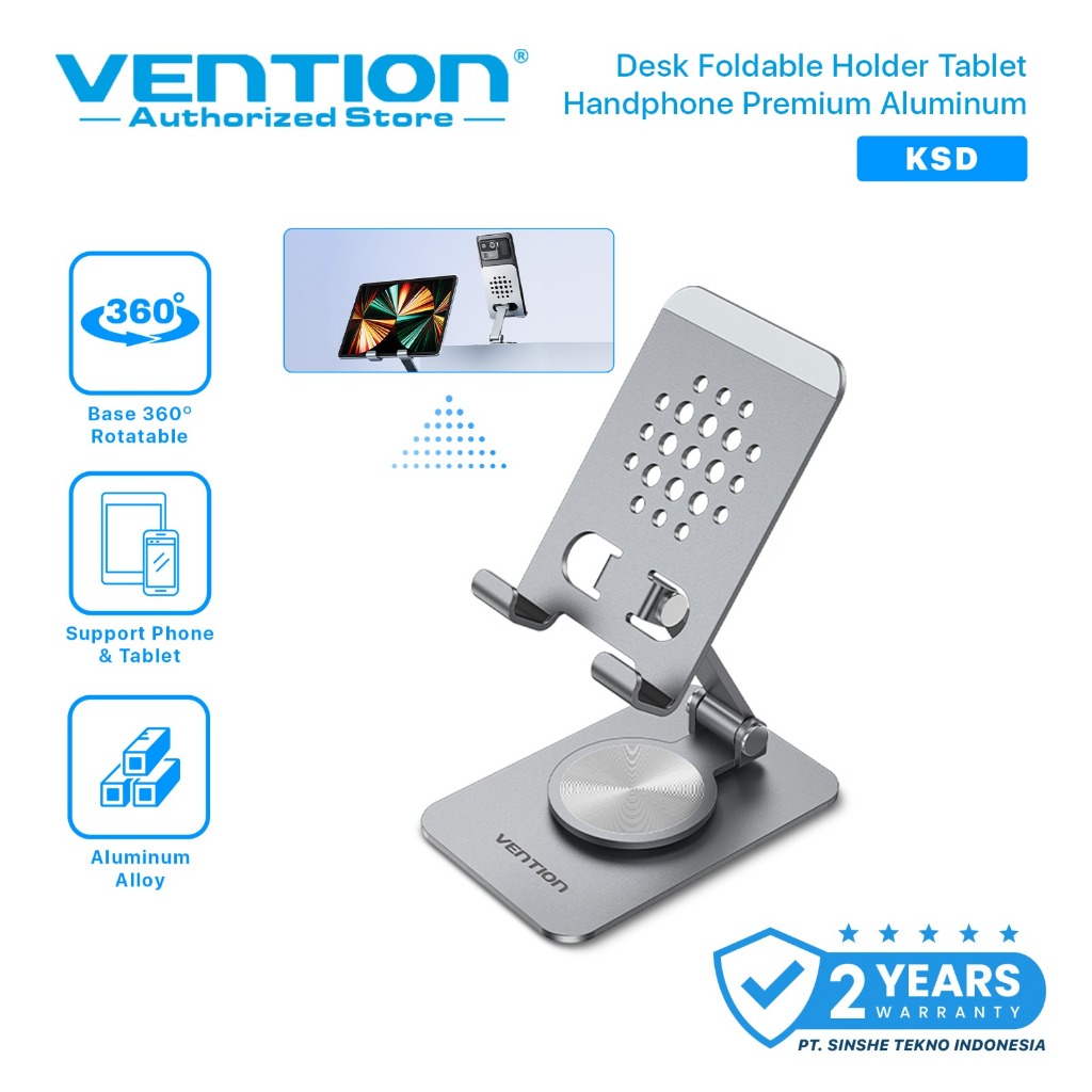 Jual Vention Smartphone Tablet Stand Holder for Desk Mount Standing HP Meja KSG KSD | Shopee ...