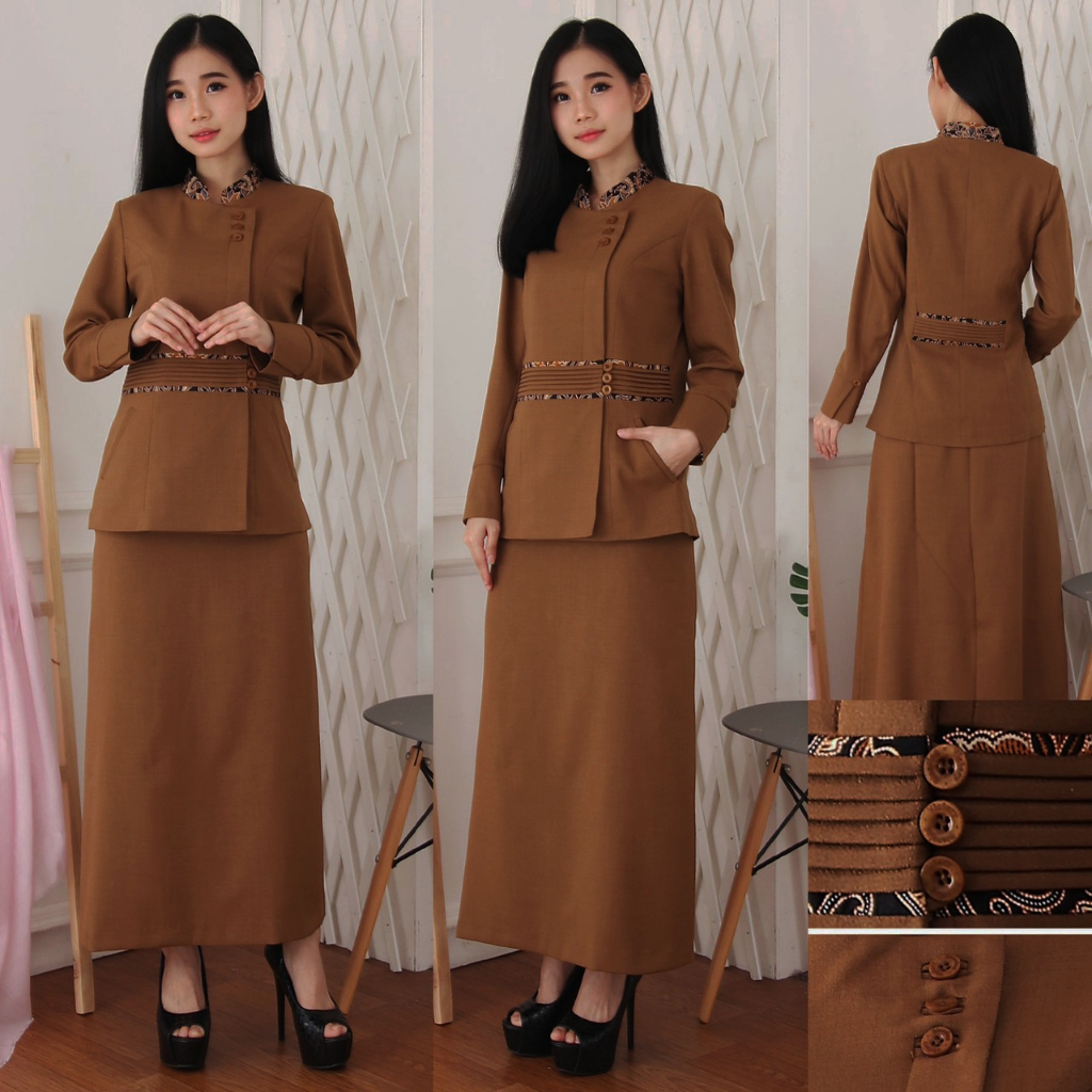 Jual Blazer Wanita / Seragam PNS / Baju Dinas Pemda / Baju Khaki PNS ...
